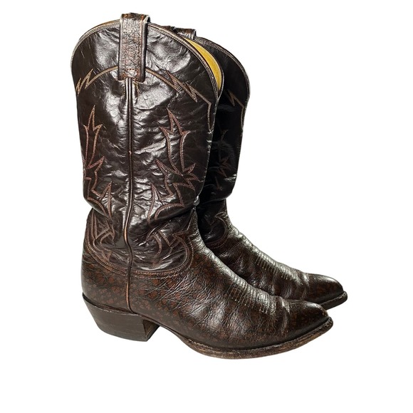Tony Lama | Shoes | Tony Lama 6283 Brown Caribou Western Cowboy Boots ...